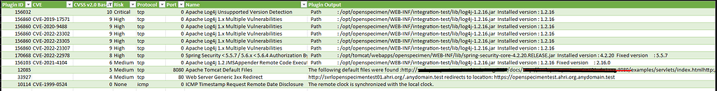 Nessus Vulnerability Scans - Technical Questions - OpenSpecimen Forums