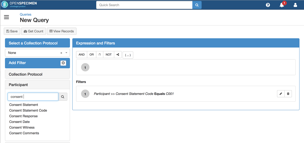 New query fields in v4.3 - Product Features - OpenSpecimen Forums
