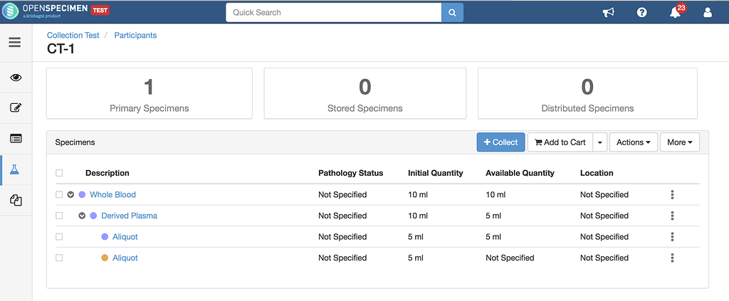 New in v5.0: Configure fields in the specimen tree - Product Features - OpenSpecimen Forums