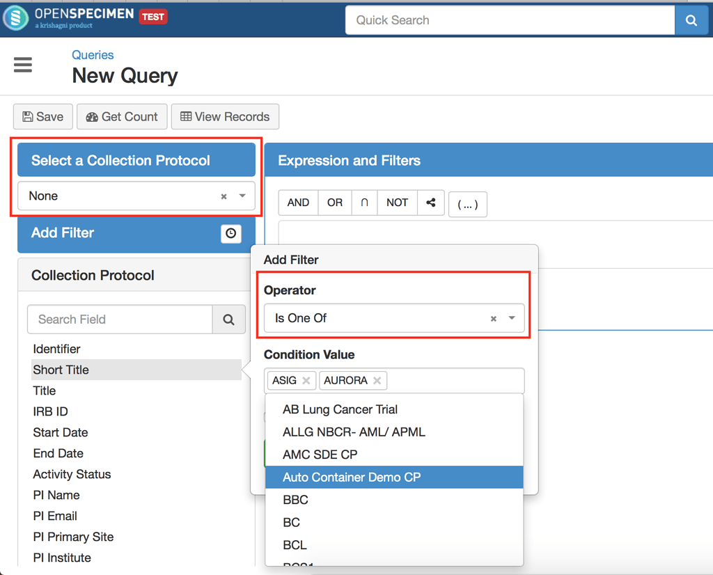 Did you know you can query across multiple protocols? - Product Features - OpenSpecimen Forums