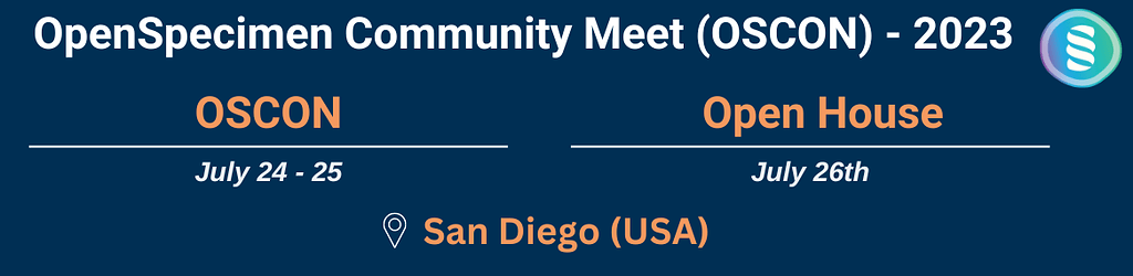OSCON23: OpenSpecimen community meet 2023 (USA) - Announcements ...